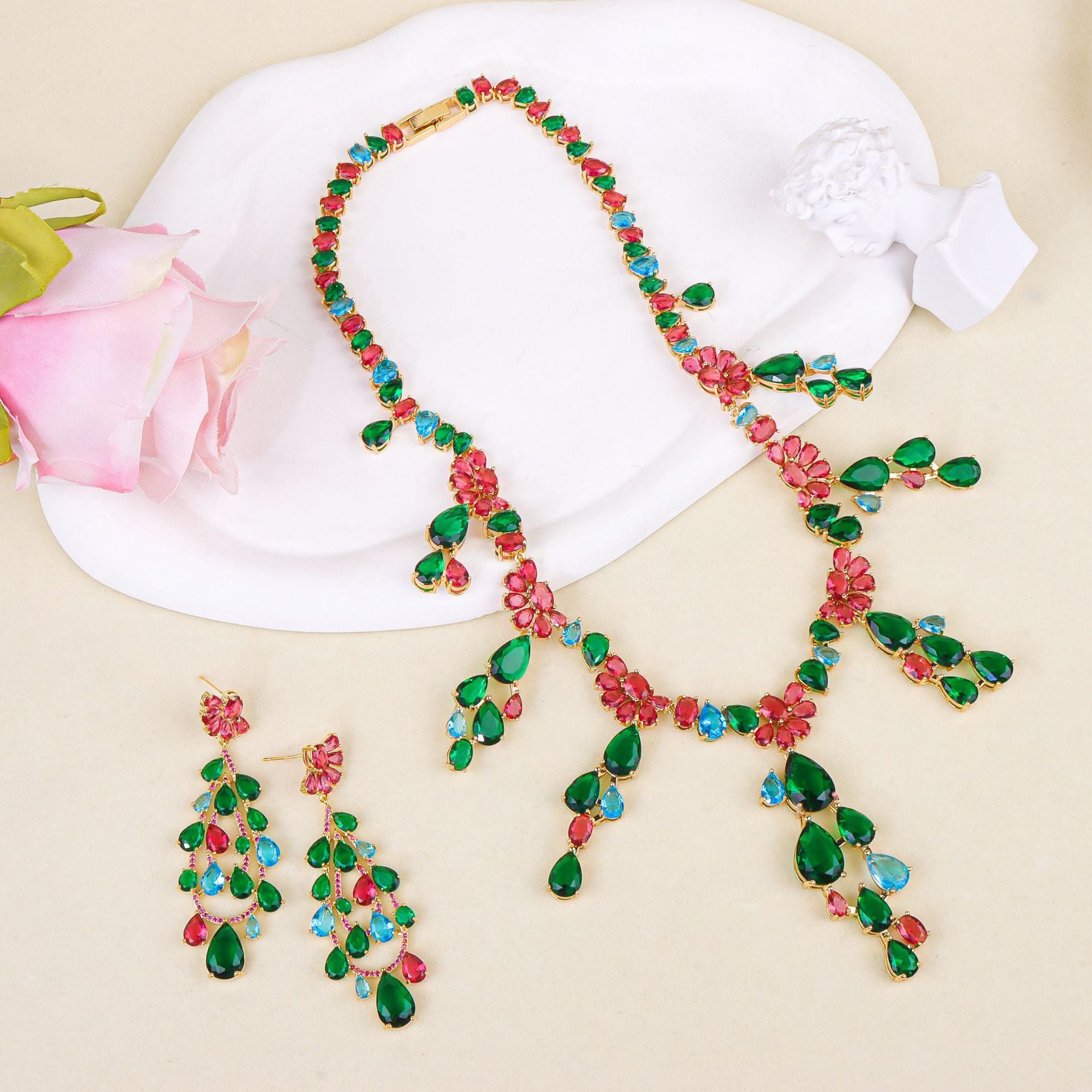 Luxurious Ultra-Shimmer Zirconia Jewelry Set – Sparkle Story